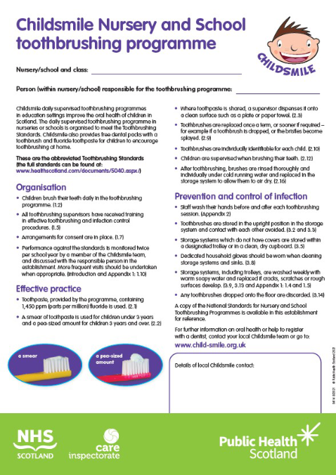 Resources for Professionals – Childsmile